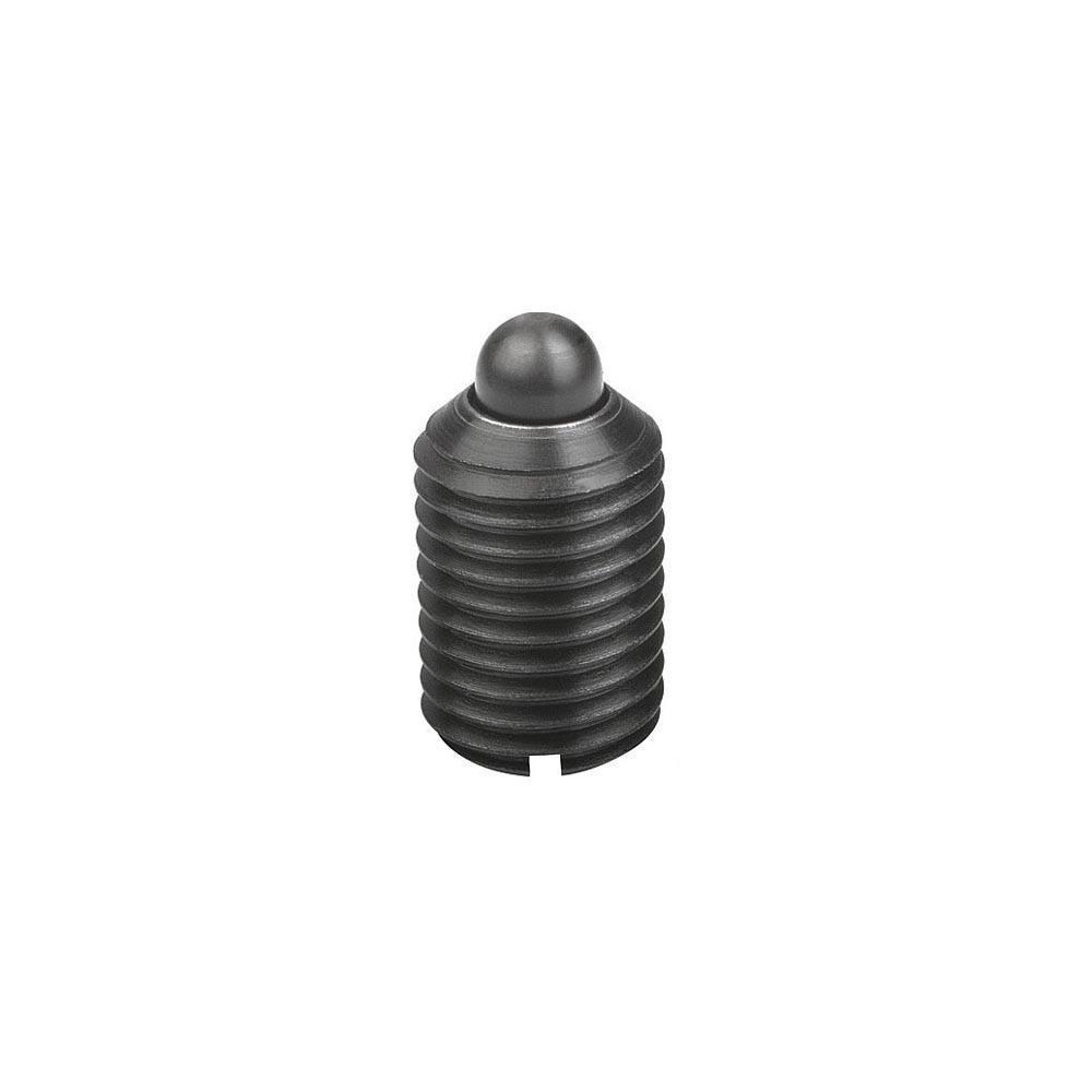 M8 Threaded Steel Spring Plungers (Thrust Pin) With Slot 16mm Long