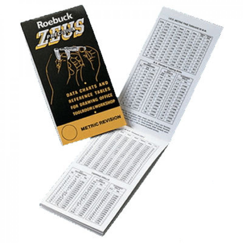 Zeus Reference Tables Handy Pocket Sized Reference Book Of Data Charts ...